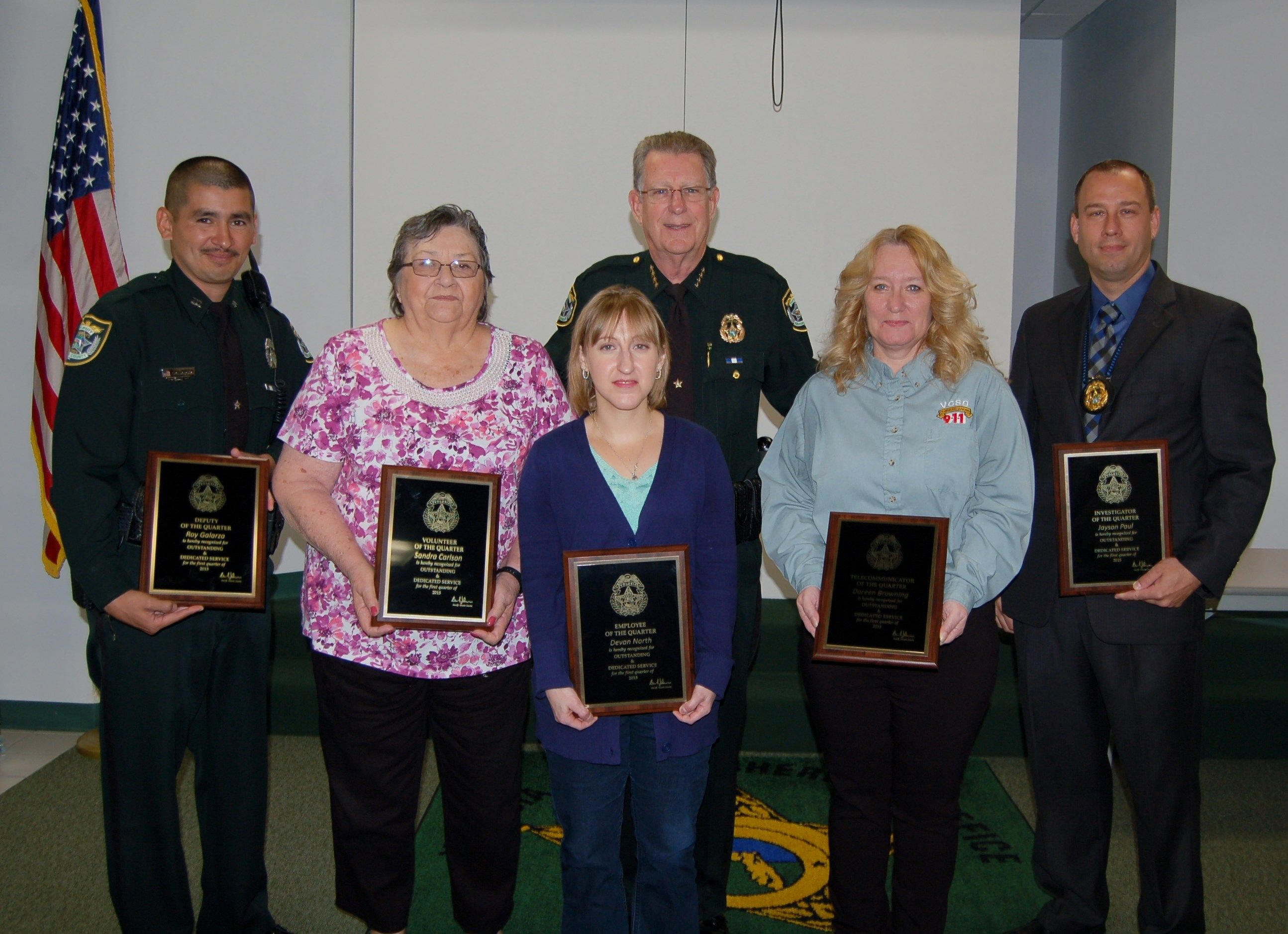 Sheriff's Office Employees Of The Quarter Honored | VSO